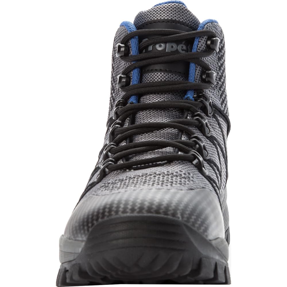 Propét Men's Traverse Hiking Boot, Grey/Black, 09 3E US