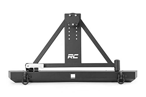 Rough Country Rear Bumper w/Tire Carrier for 87-06 Jeep Wrangler YJ/TJ - 10592A