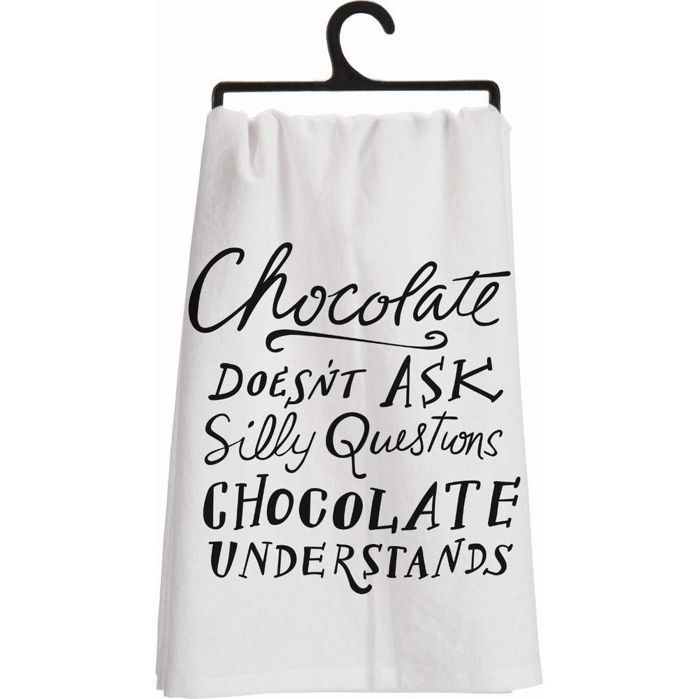 FaceYee Chocolate Doesn't Ask Silly Questions Hand Towels Flour Sack Dish Towel Washcloths 14x 30 Inch(35x75cm) Color:Doesn't Ask Silly Questions