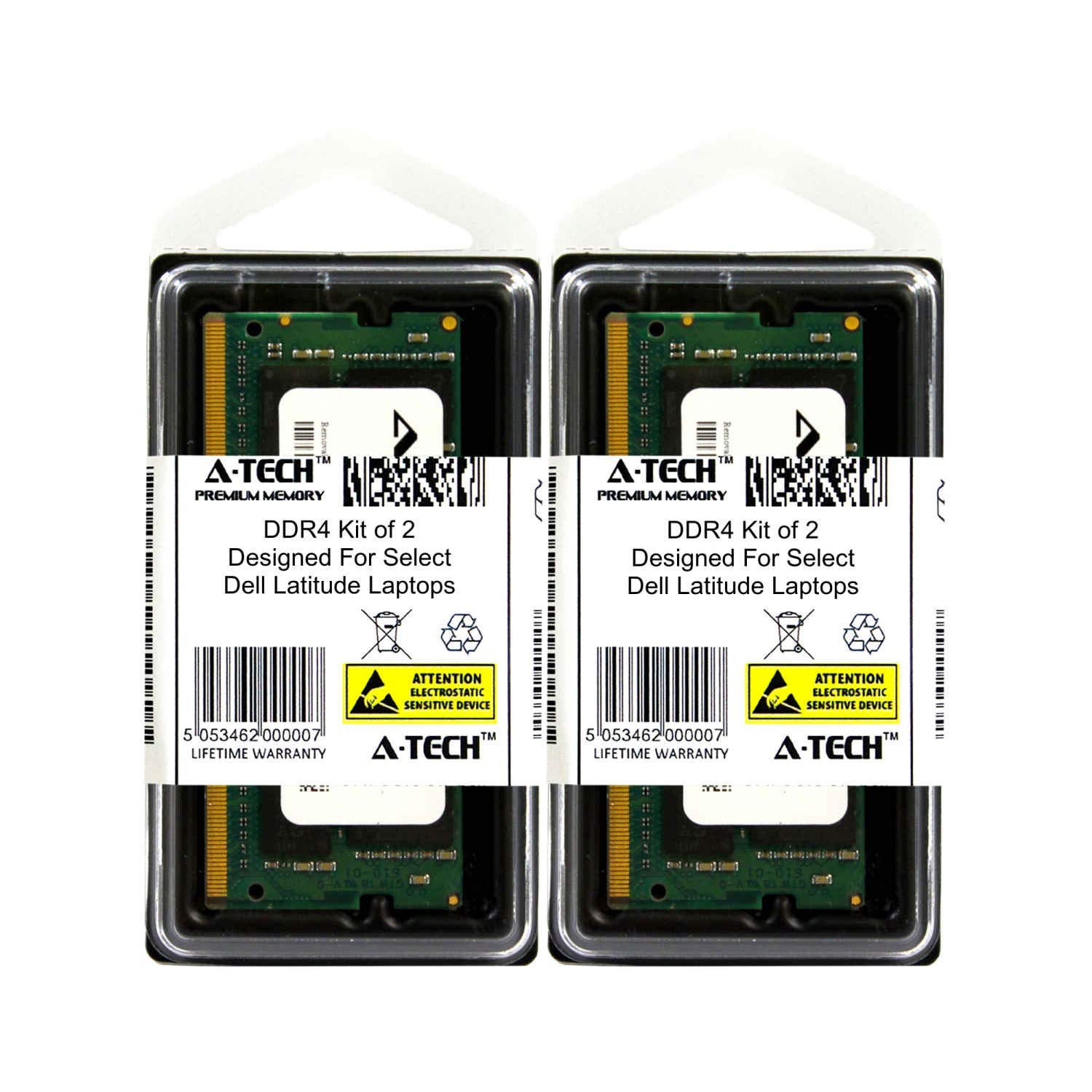 A-Tech 32GB Kit (2 x 16GB) for Dell Latitude 7000 Series 7214 7414 7480 7490 E7214 E7414 E7480 E7490 2666Mhz DDR4 Laptop & Notebook Memory Ram Modules
