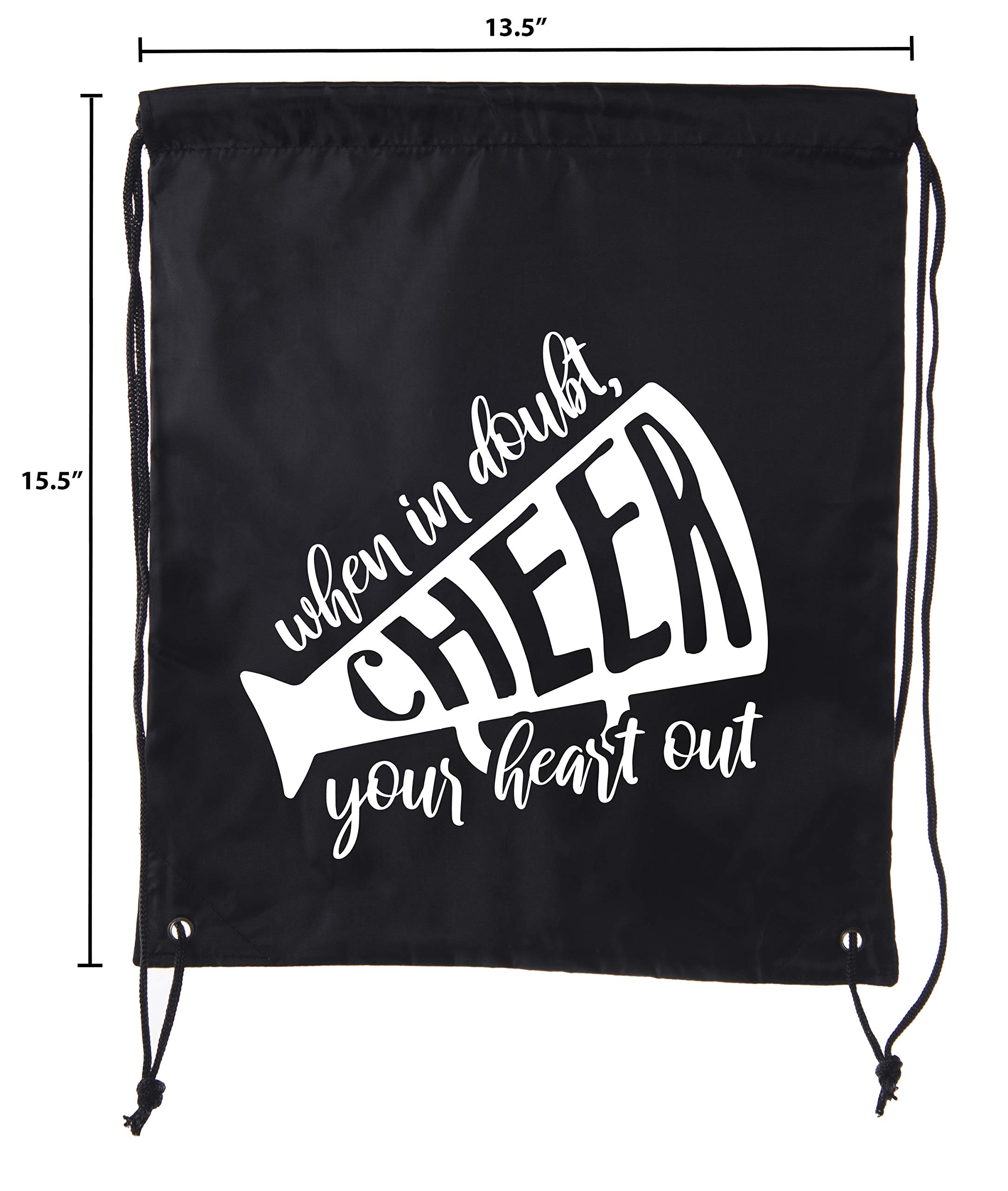 Mato & Hash Cheer Bags, Pom Pom and Cheerleader drawstring Backpacks, Cheerleader Team bags