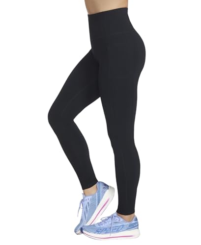 Skechers Women's Go Walk High Waisted Legging, Black, X-Large