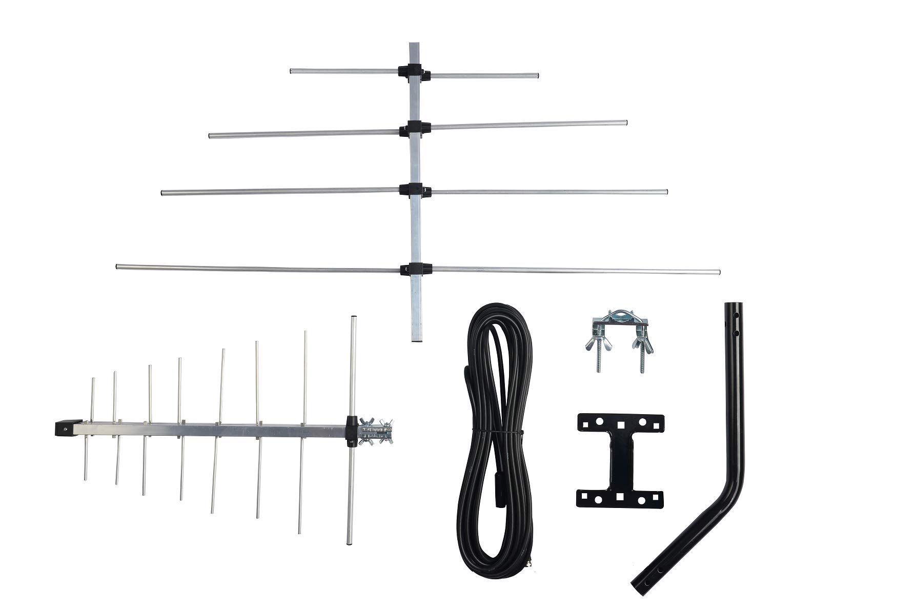 McDuory TV Outdoor Yagi Antenna with Long Range Reception Capacity - Digital TV Antenna Available for Attic or Roof Mount, Long Range Digital OTA Antenna for Clear Reception, 4K/1080P/HD