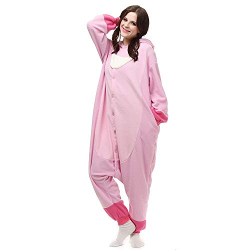 TSMY GLADCOS Halloween Costumes Unisex Pyjamas Stitch Onesie Pajamas Adult Large Pink