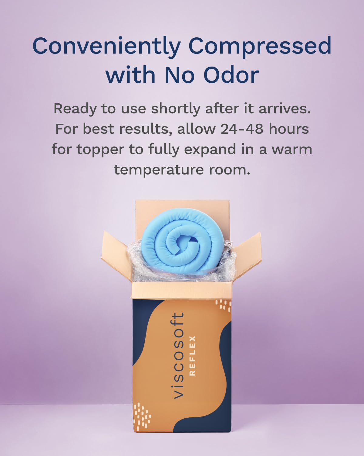 ViscoSoft Memory Foam Mattress Topper Twin - 2 Inch Reflex Cooling Gel Mattress Pad - CertiPUR-US - Oeko TEX Certified