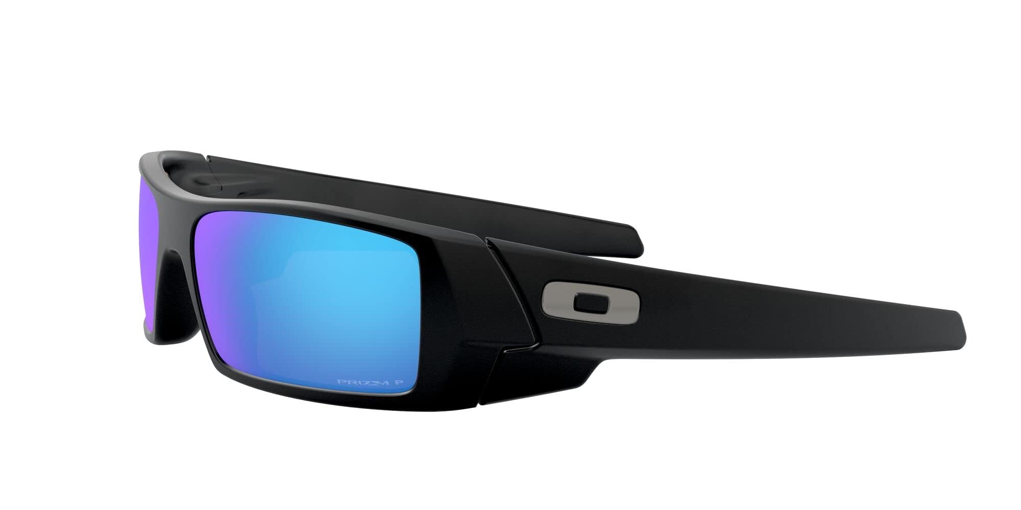 Oakley Men's Oo9014 Gascan Rectangular Sunglasses, Matte Black/Prizm Sapphire Iridium Polarized, 60 mm