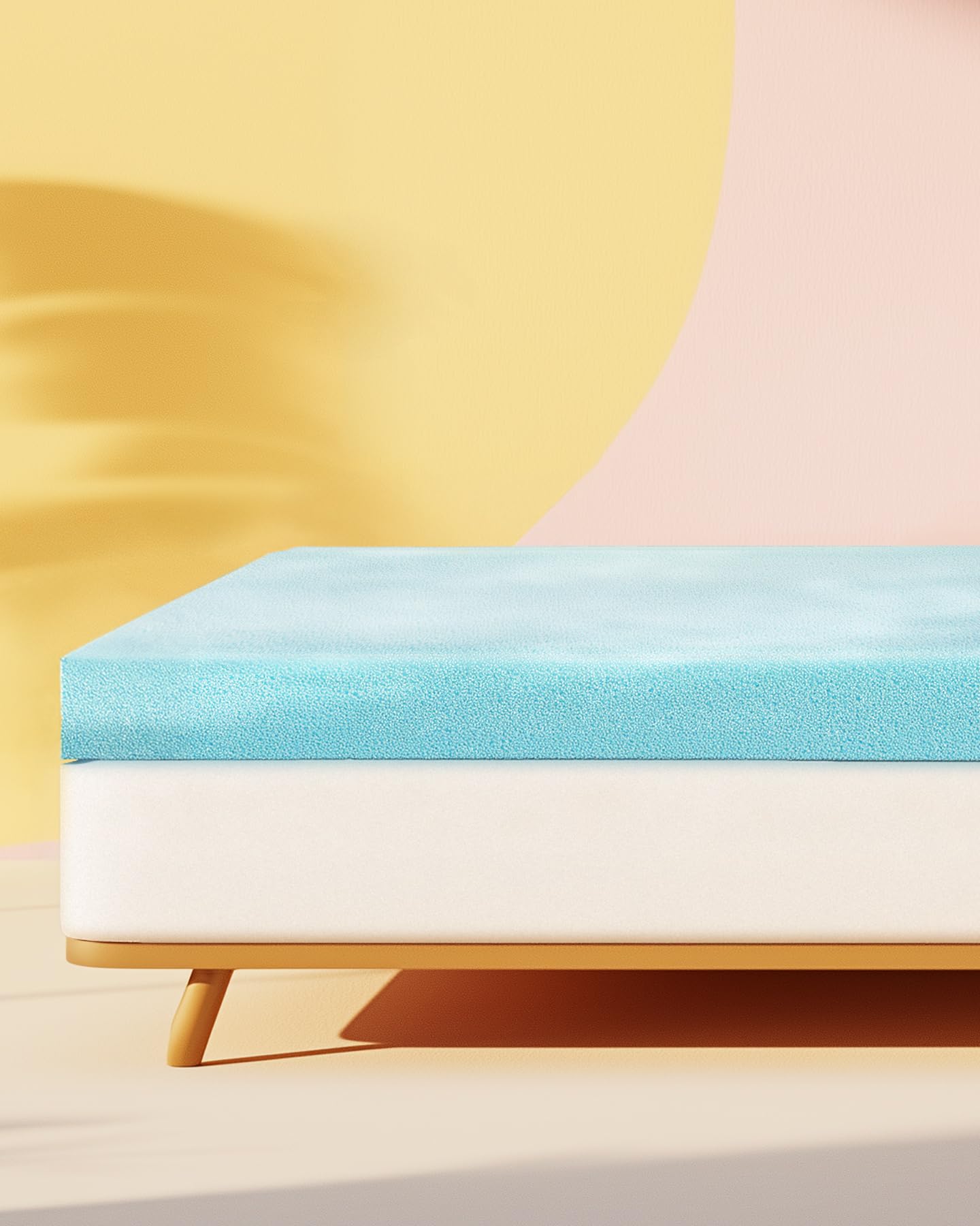 ViscoSoft Memory Foam Mattress Topper Twin - 2 Inch Reflex Cooling Gel Mattress Pad - CertiPUR-US - Oeko TEX Certified