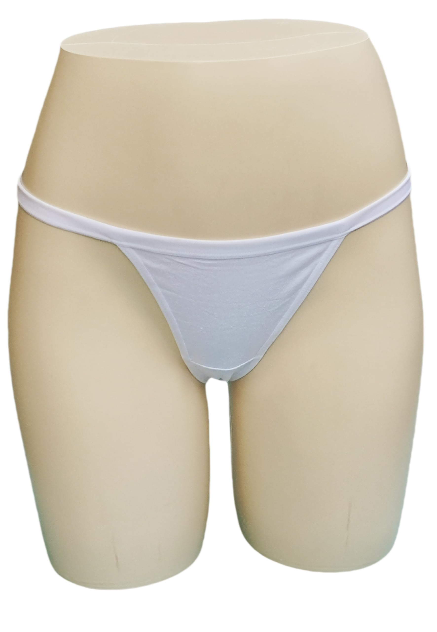 Zofirao 5 Pack Women's Black White Red Panties Cotton Spandex Thongs Underwear G-strings (M, White)