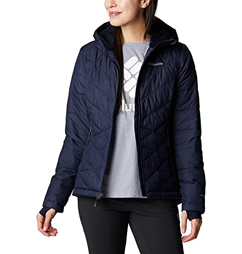 Columbia Women's Heavenly Hooded Jacket,Dark Nocturnal,1X