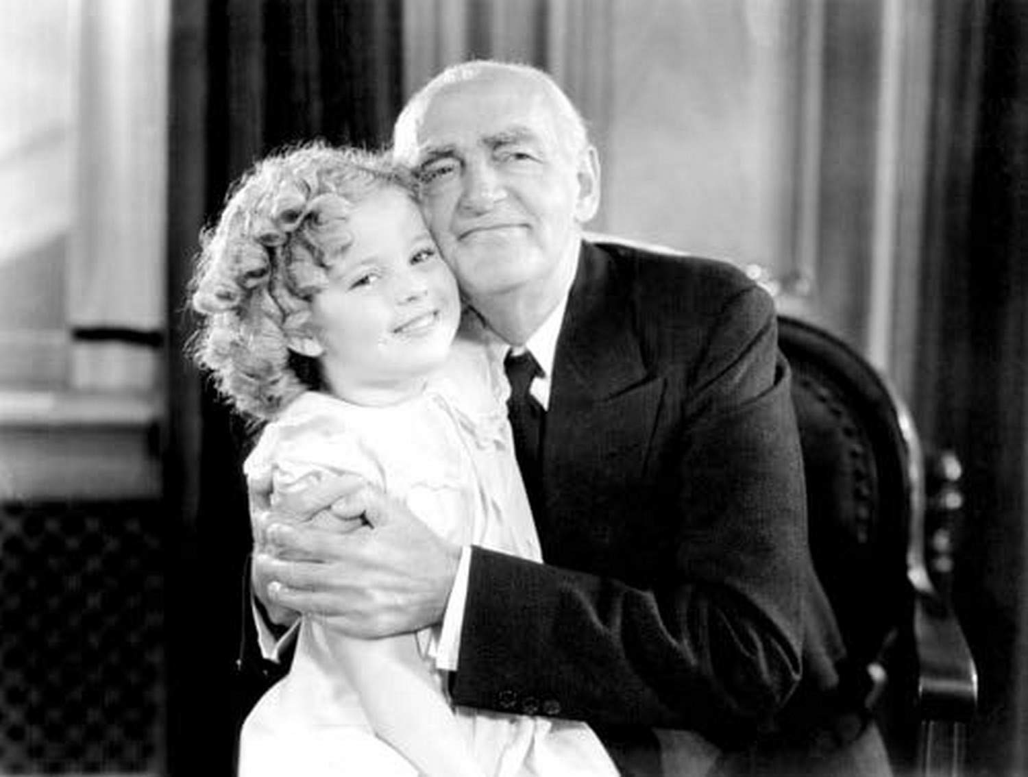 Poor Little Rich Girl Shirley Temple Claude Gillingwater 1936 (C) 20Th Century Fox Tm & Copyright Courtesy Everett Collection Photo Print (28 x 22)