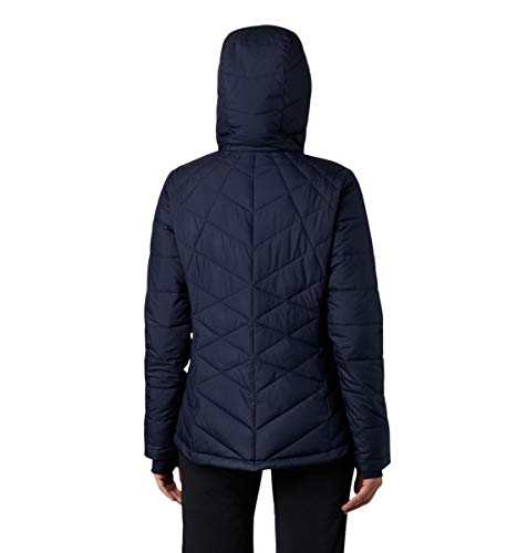Columbia Women's Heavenly Hooded Jacket,Dark Nocturnal,1X