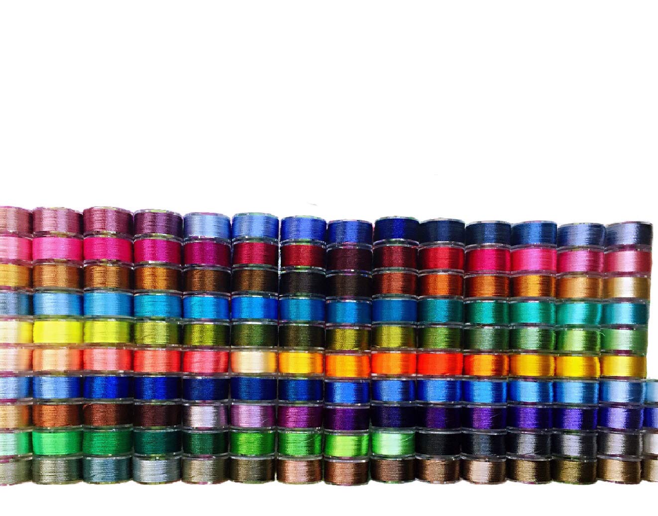 100 Pcs/Colors Prewound Sewing Bobbins Thread Sewing Machine Thread Kit Size A