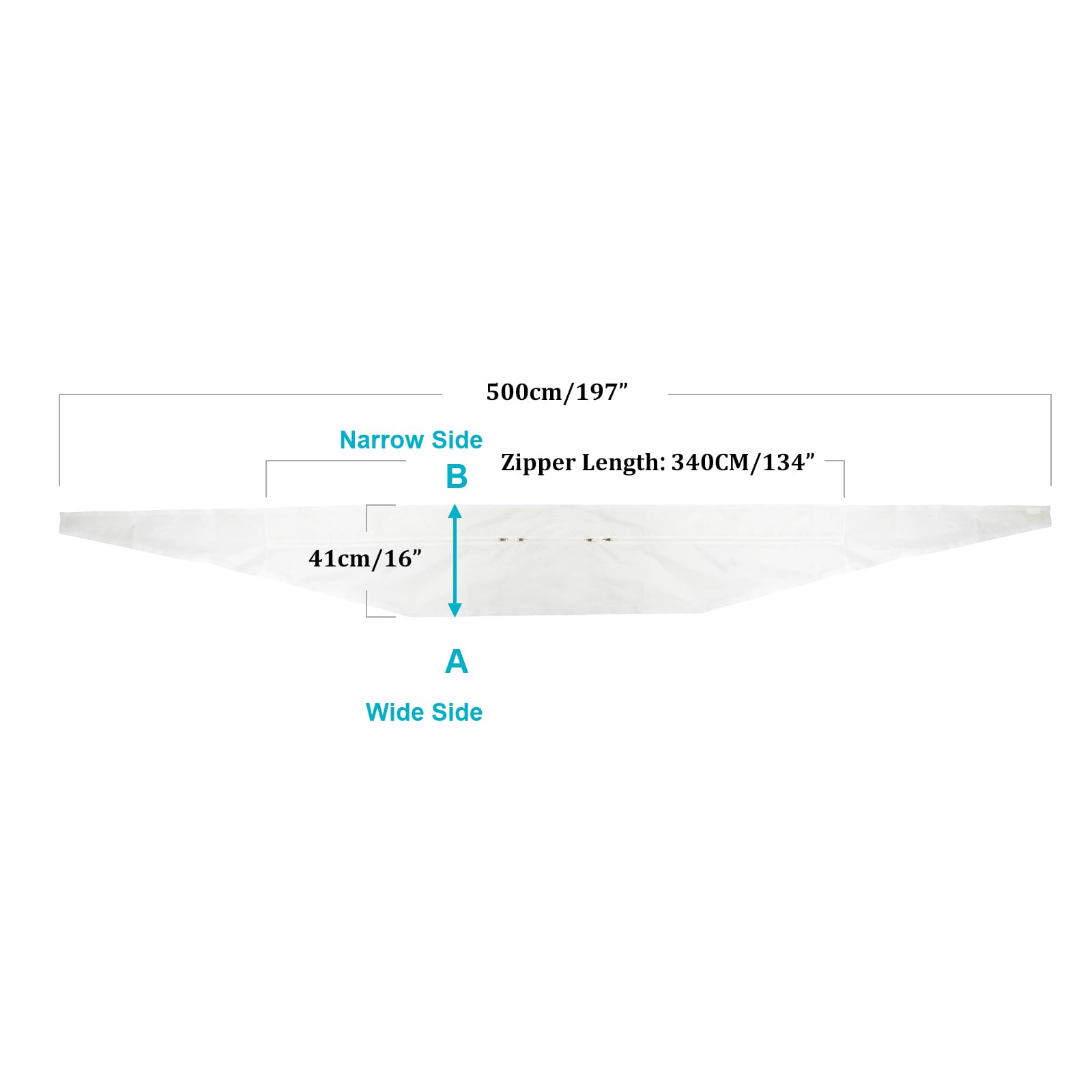 HOOMEE 500CM(197") Universal Window Seal for Portable Air Conditioner and Tumble Dryer – Works with Every Mobile Air-Conditioning Unit