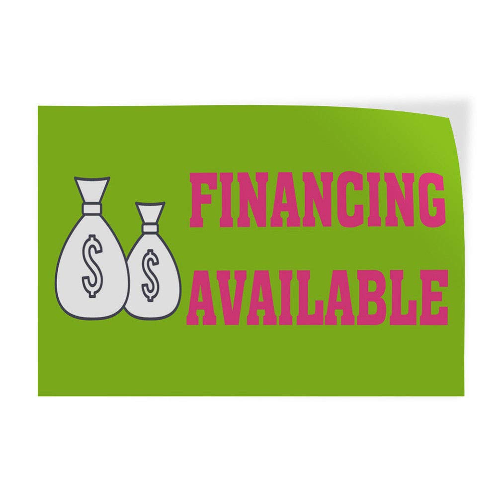 Financing Available #1 Indoor Store Sign Vinyl Decal Sticker 8"