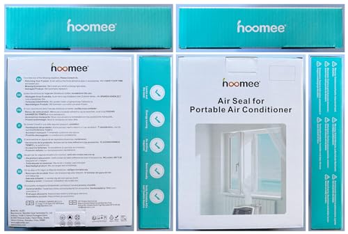 HOOMEE 500CM(197") Universal Window Seal for Portable Air Conditioner and Tumble Dryer – Works with Every Mobile Air-Conditioning Unit