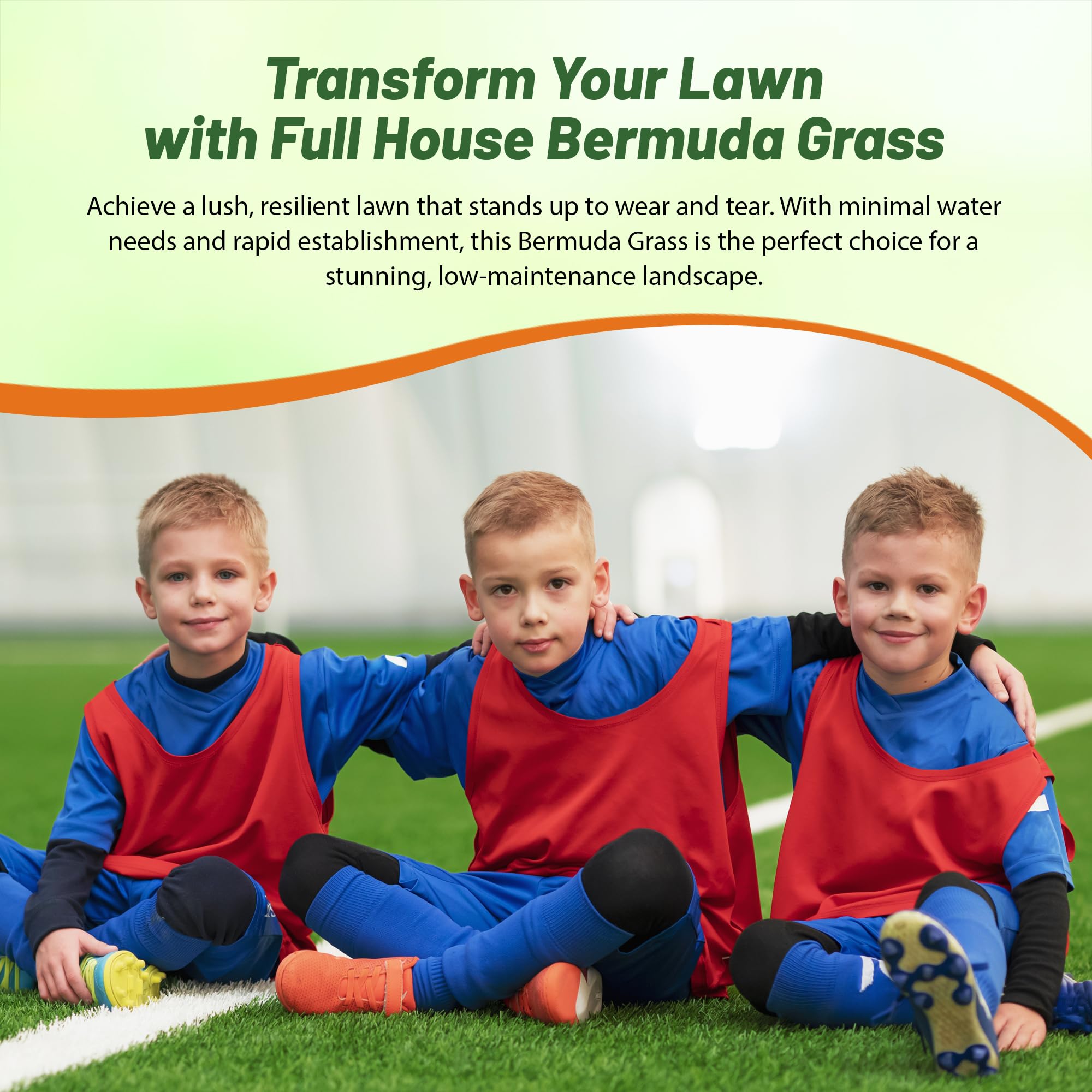 Outsidepride Full House Bermuda Grass Seed Mix - 2 lbs. Premium Warm Season Turf Blend of Traffic & Drought-Tolerant Monaco & Hollywood Bermuda Grass Seeds for Lawn, Golf Courses & Fairways
