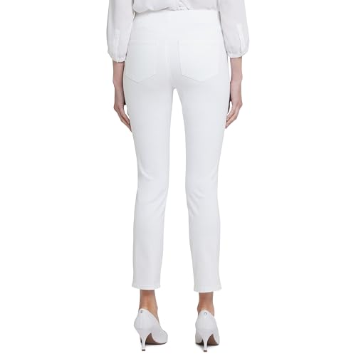NYDJ womens Pull-on Skinny Ankle | Slimming & Flattering Fit Jeans, Optic White, 16 US