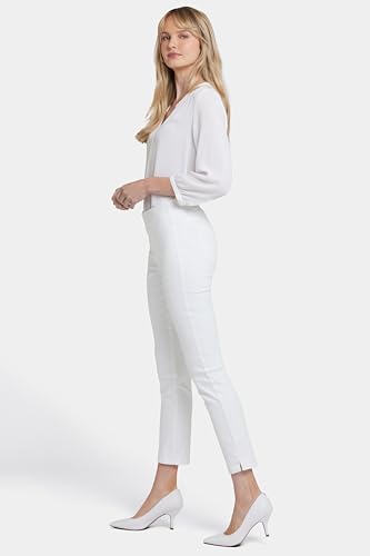 NYDJ womens Pull-on Skinny Ankle | Slimming & Flattering Fit Jeans, Optic White, 16 US