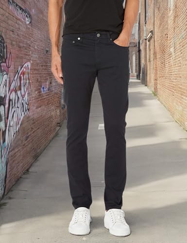 Amazon Essentials Slim Fit Khaki Pants for Men, 5-Pocket Stretch Twill 31W x 30L, Black