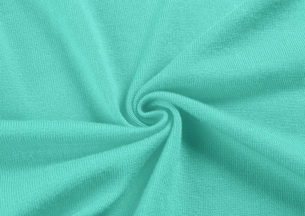 AAMILIFE Women's 3/4 Sleeve Cropped Cardigans Sweaters Jackets Open Front Short Shrugs for Dresses Mint Green S