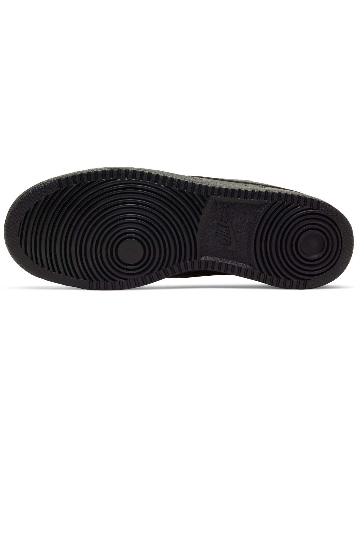 Nike Men's Court Vision Low Sneaker, Black/Black-Black, 10 Regular US