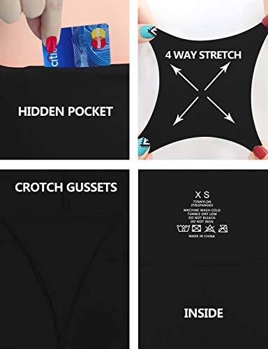 BUBBLELIME 29"/31"/33"/35"/37" 4 Styles Women's High Waist Bootcut Yoga Pants - Basic Nylon_Black M-29 Inseam