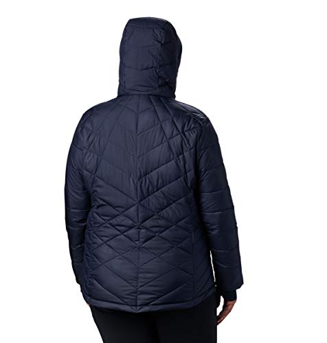 Columbia Women's Heavenly Hooded Jacket,Dark Nocturnal,1X