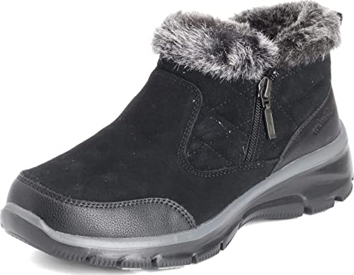 Skechers Women's Easy Going-Girl Crush Ankle Boot, Black, 10