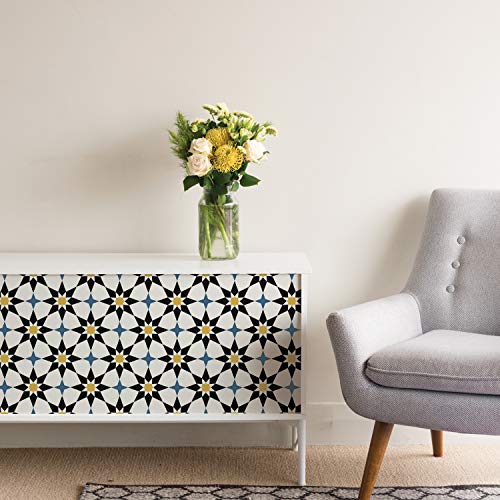 Tempaper Moroccan Spice Soleil Removable Peel and Stick Wallpaper, 20.5 in X 16.5 ft, Made in the USA