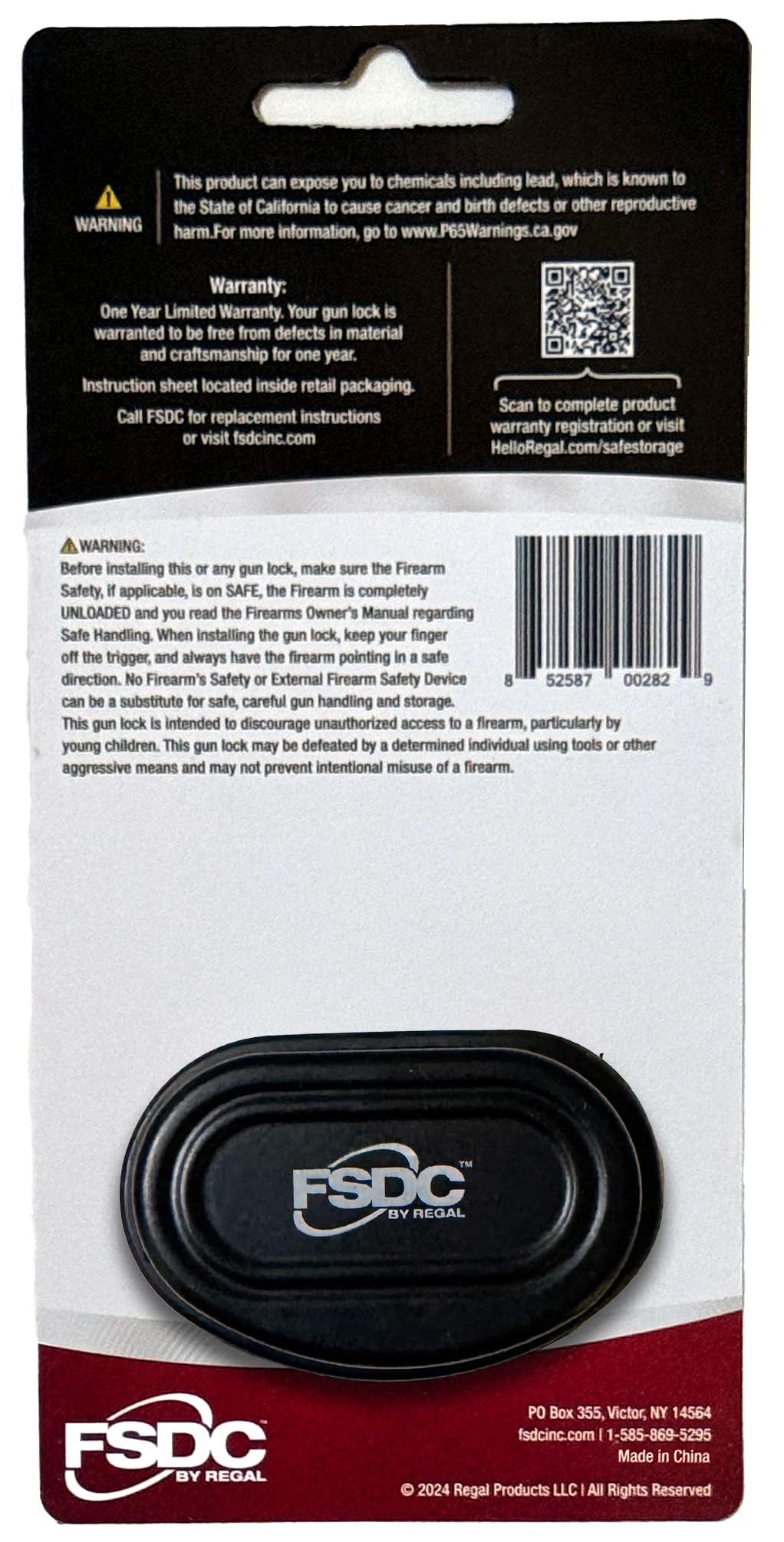 FSDC (Firearm Safety Devices – FSDC-TL4379RCB Resettable 3-Digit Combination Trigger Gun Lock – Prevents Access to The Trigger by Surrounding The Trigger Guard - Durable Black Metal Alloy