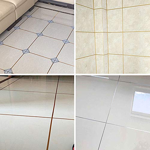 Eanpet 0.4 Inch x 166 Ft Tile Stickers Decorative Floor Wall Sticker Foil Line Peel and Stick Adhesive Waterproof Gap Cover for Kitchen Bathroom Living Room Bedroom (1pc Roll) Silver