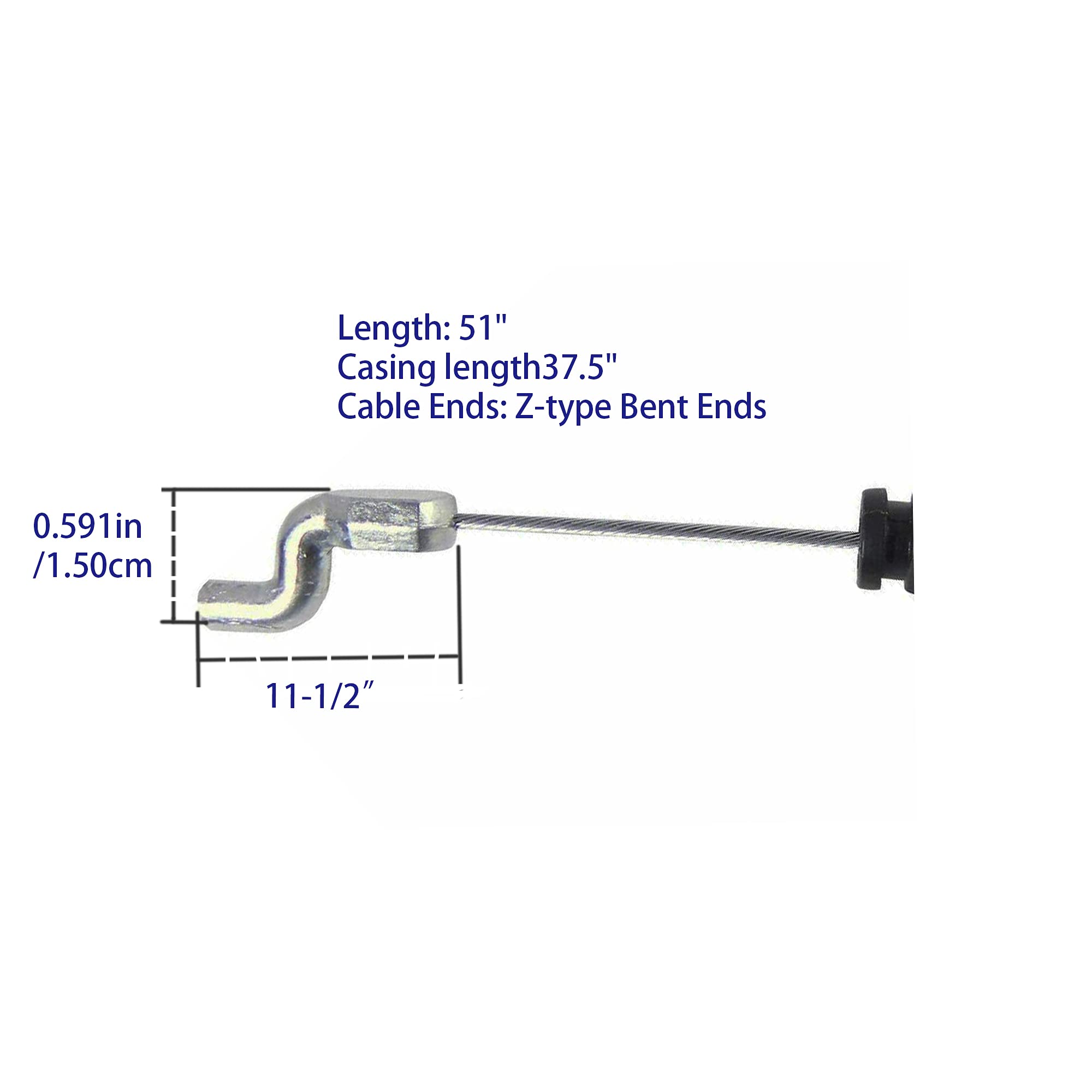 HAKATOP 946-04661A 746-04661A Zone Control Cable for MTD 946-04661 746-04661 Troy Bilt TB110 TB280ES TB230 TB320 Craftsman Yard Machines Cub Cadet Lawn Mower Cable