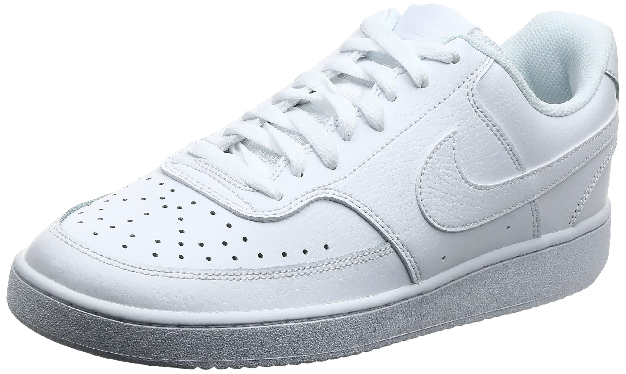 Nike Men's Court Vision Low Sneaker, White/Whiteblack, 10.5