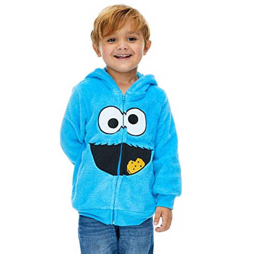 Sesame Street Cookie Monster Toddler Boys Fleece Zip Up Hoodie 2T
