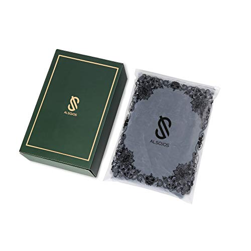 SOJOS Lightweight Ultra Soft Chenille Ribbed Thick Scarf Knit Shawl for Women for Fall Winter Shawl Wrap SC326 with Black