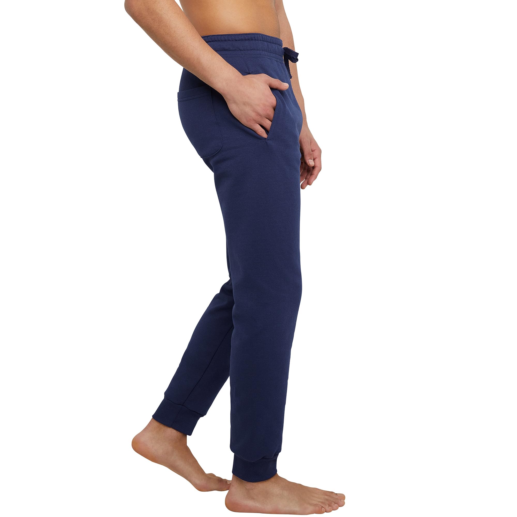 Hanes Men's Jogger Sweatpant with Pockets, Navy, Small