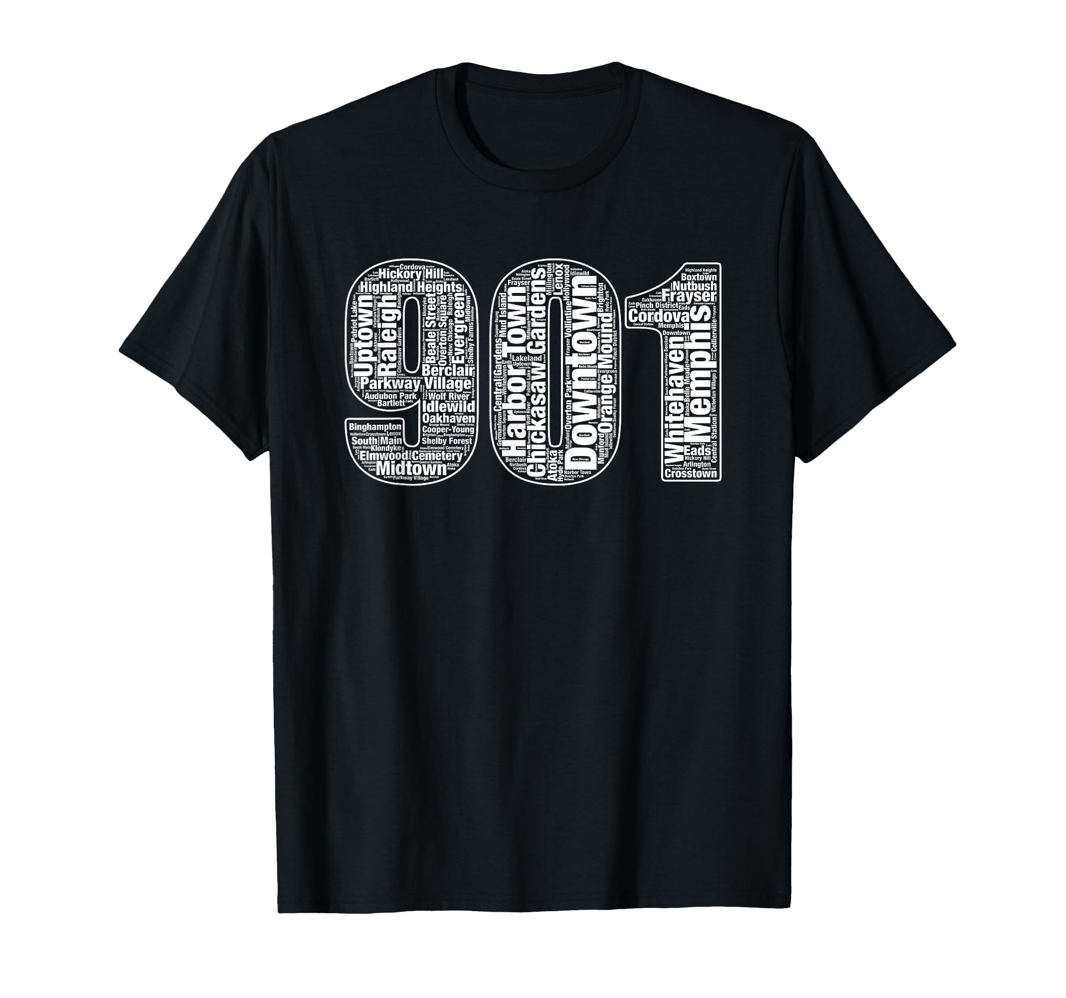 Mens 901 Memphis Typography Word Art T-shirt 2XL Dark Heather