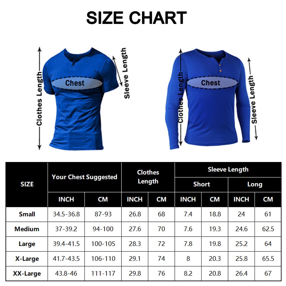 Muscle Alive Mens Summer Casual Short Sleeve Henleys T-Shirt Single Button Placket Plain Shirts Light Green Color Size L