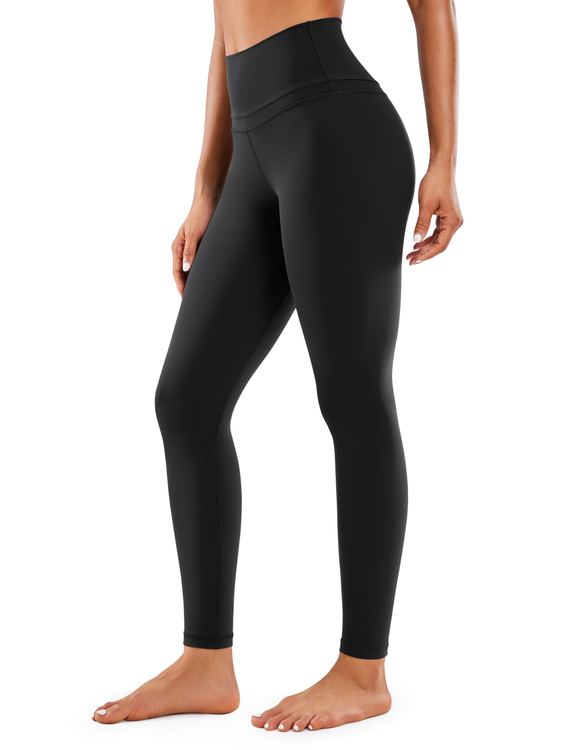 CRZ YOGA Women's Naked Feeling I Workout Leggings 28 Inches - High Waisted Full-Length Yoga Pants Black Medium