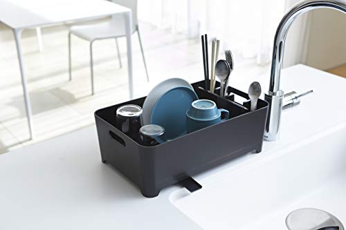 Yamazaki Home Drainer-Drying Kitchen Counters | Plastic | Dish Rack, One Size, Black