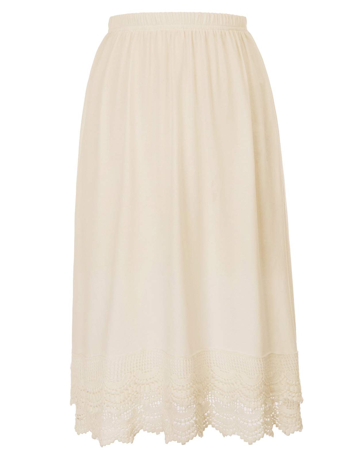 GRACE KARIN Rockabilly Dress Extender with Elastic Waistband(XL, Beige)