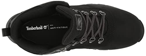 Timberland womens Mt. Maddsen Mid Leather Waterproof Hiker Hiking Boot, Black Nubuck, 8 US