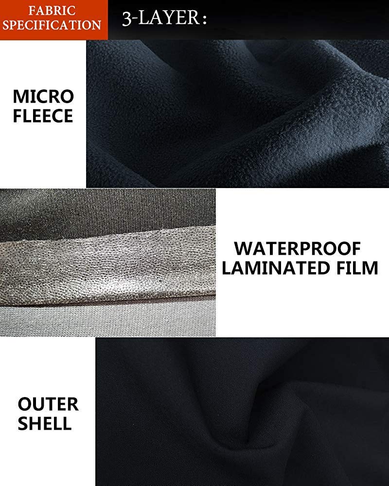 Outdoor Ventures Women's Sleek Waterproof Softshell Fleece Lined Ski Snow Insulated High Rise Hiking Pants with Bottom Zipper