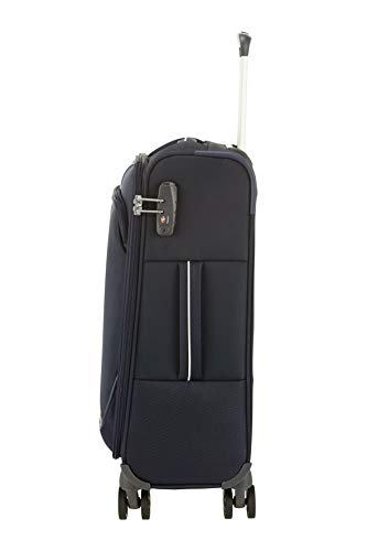 Samsonite Hand Luggage, Blue (Dark Blue), Spinner S, Lenght: 40 cm (55 cm-40 L)