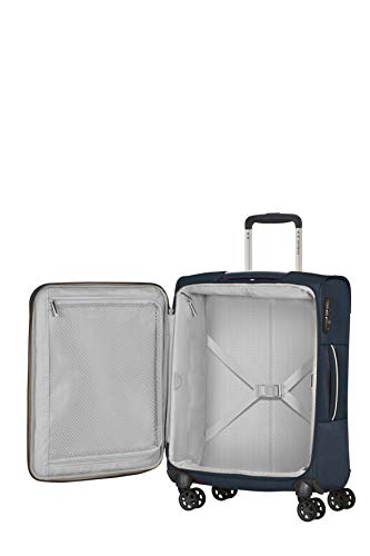 Samsonite Hand Luggage, Blue (Dark Blue), Spinner S, Lenght: 40 cm (55 cm-40 L)