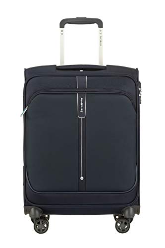 Samsonite Hand Luggage, Blue (Dark Blue), Spinner S, Lenght: 40 cm (55 cm-40 L)