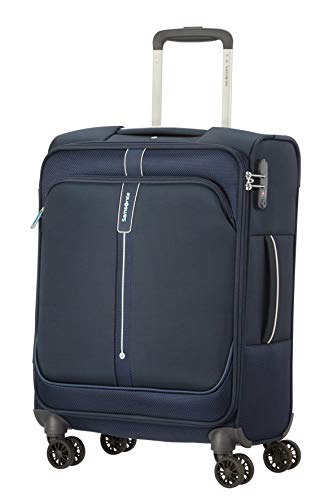 Samsonite Hand Luggage, Blue (Dark Blue), Spinner S, Lenght: 40 cm (55 cm-40 L)