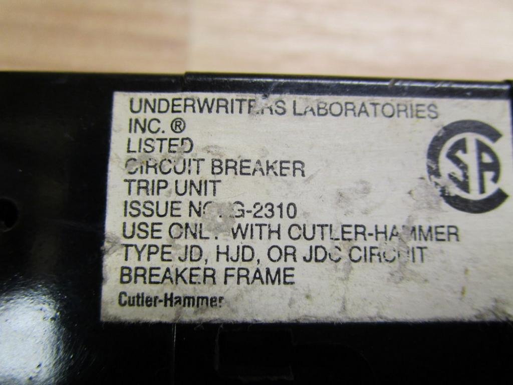 CUTLER HAMMER JT3200T 200AMP, Thermal Magnetic, Trip Unit, 600VAC MAX, 3POLE, Type JT