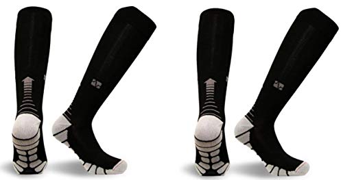 Vitalsox Men's Standard VT1211 2PK Blk L, Black 2-Pack, Large