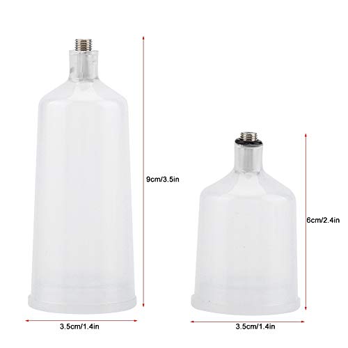 Plastic Spray Paint Gun Airbrush Cup Pot Airbrush Accessories Watering Can Spray Paint Cup Threaded Connector Part 2 Pcs/Set